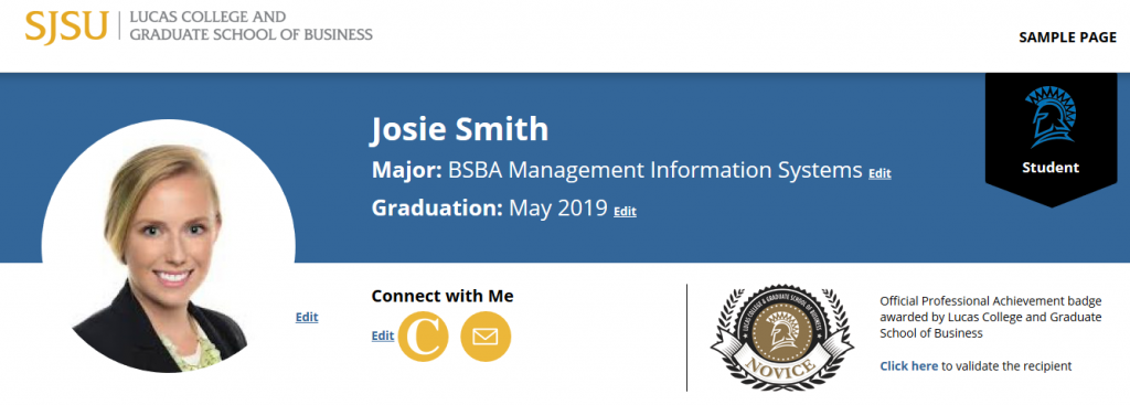 e-portfolios – SJSU COB Community